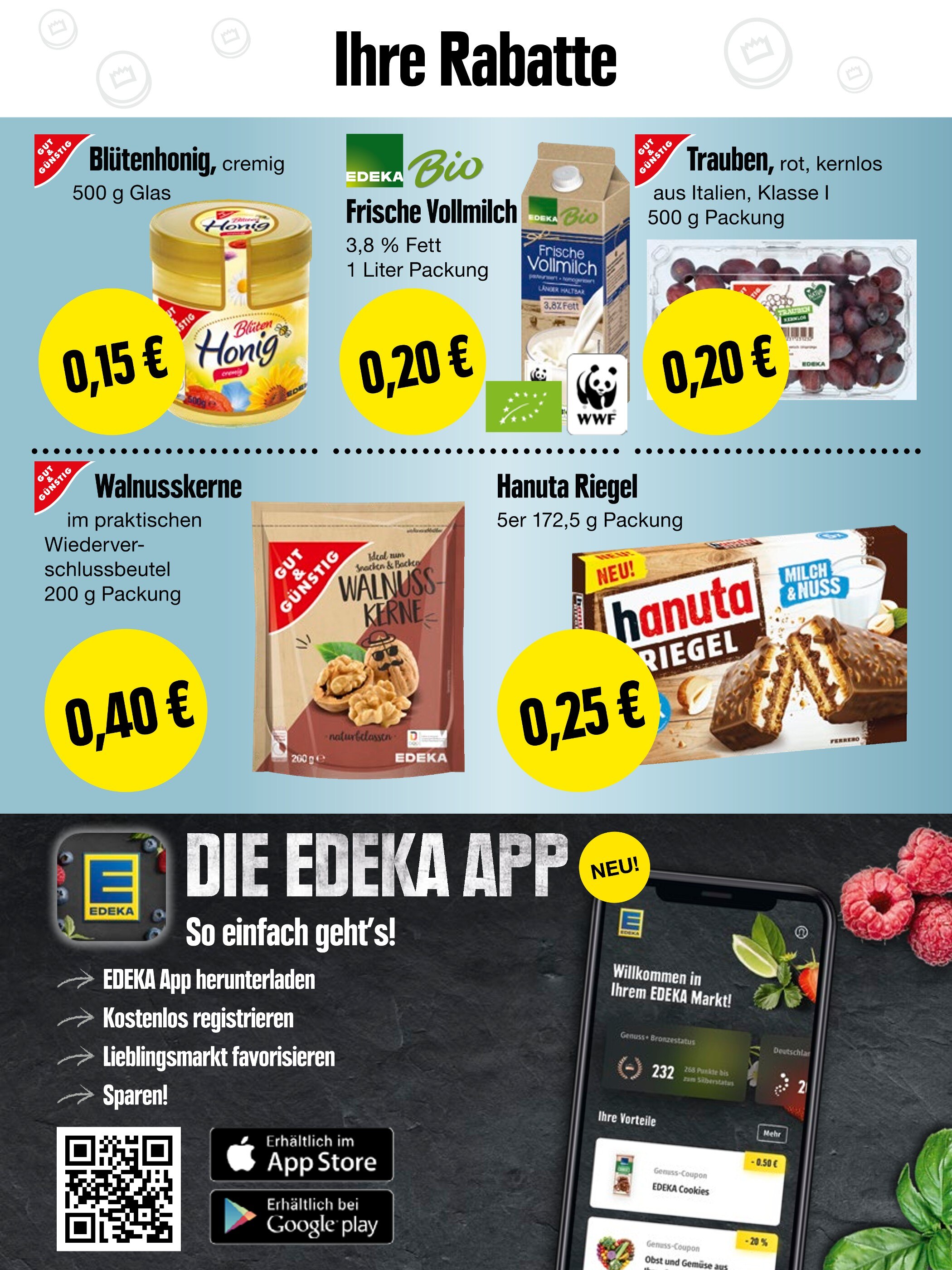 EDEKA Milch Angebot ᐅ Finde den Preis im aktuellen Prospekt
