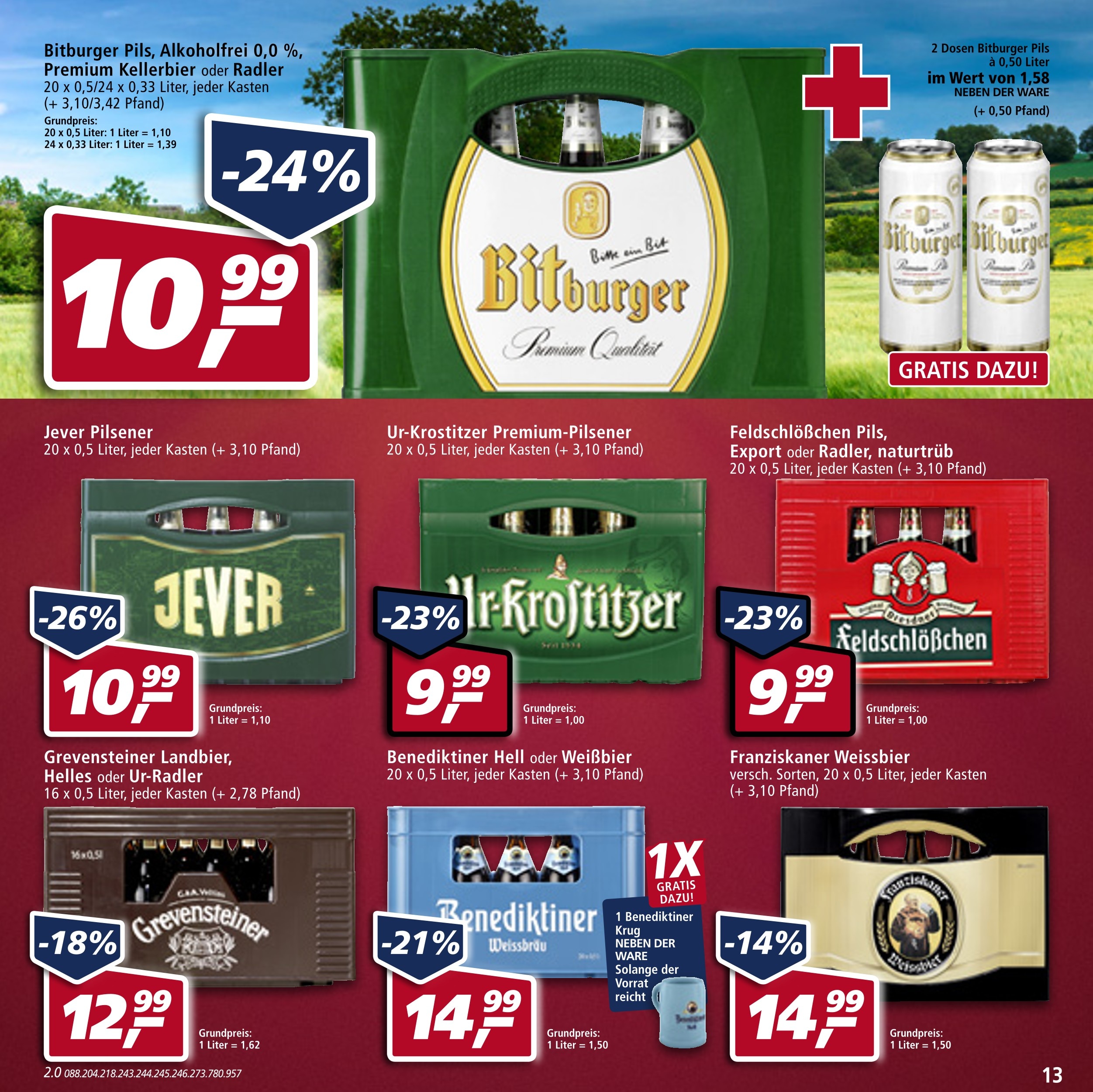 Bitburger kaufen – günstig im Angebot Bitburger Bier und der Preis