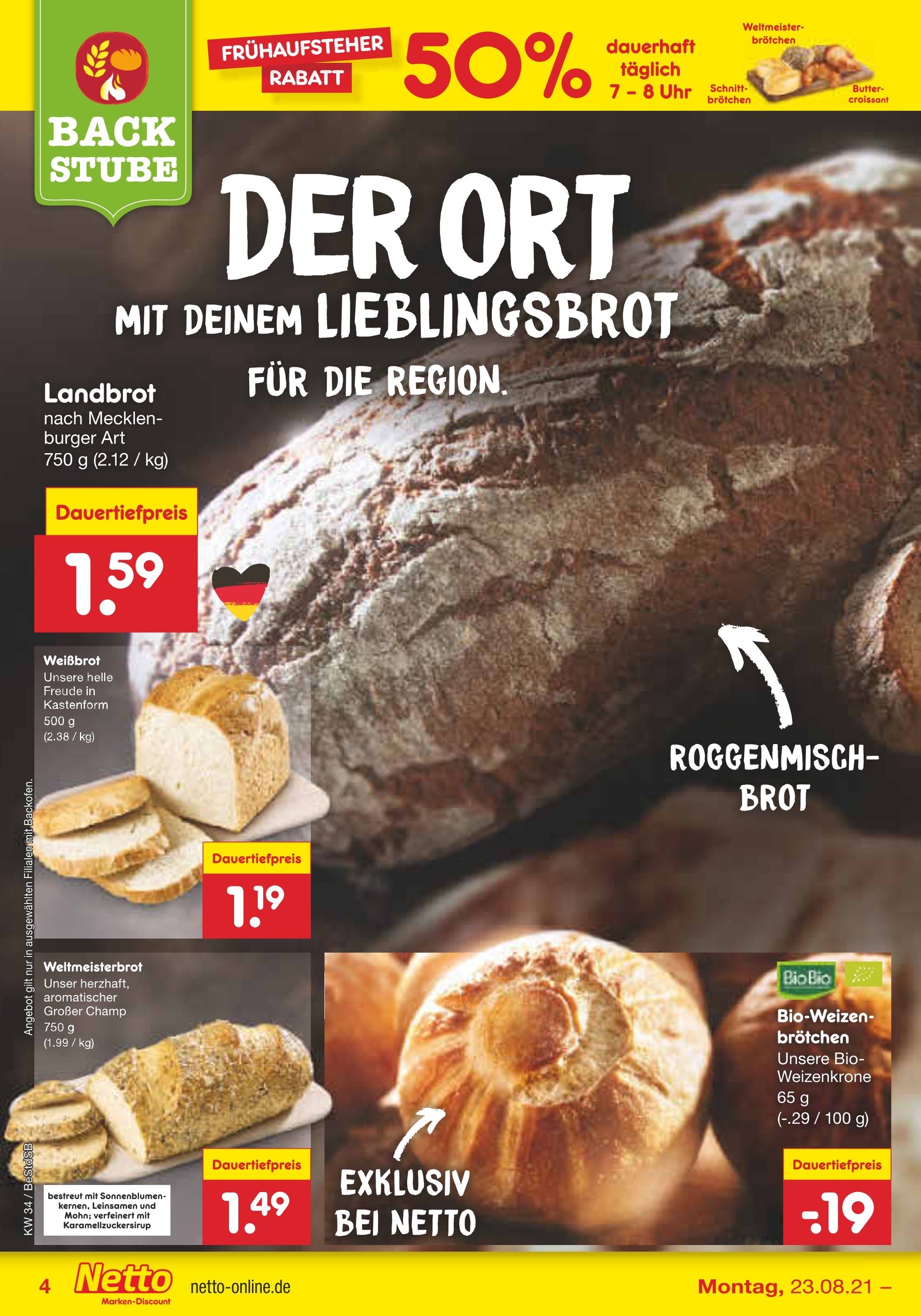 REWE Brot Angebot ᐅ Finde den Preis im aktuellen Prospekt